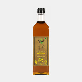 Pure & Natural Stone Cold-Pressed Black Mustard Oil - Gyros Farm